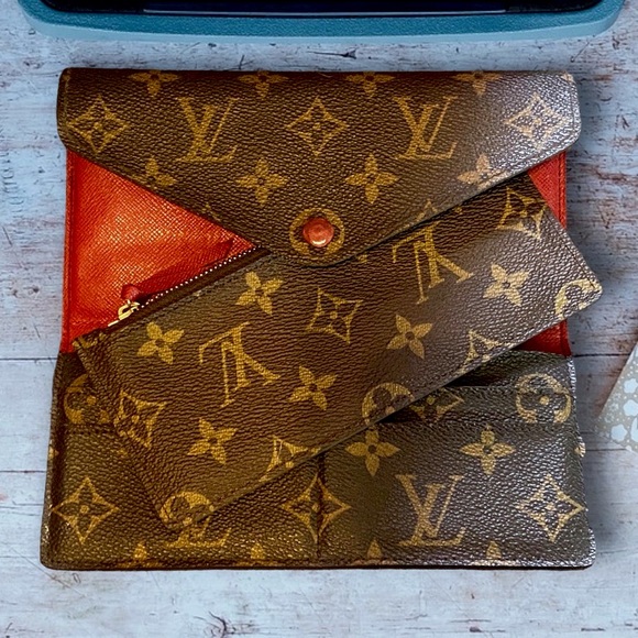 Louis Vuitton | Bags | Louis Vuitton Monogram Red Josephine Wallet ...